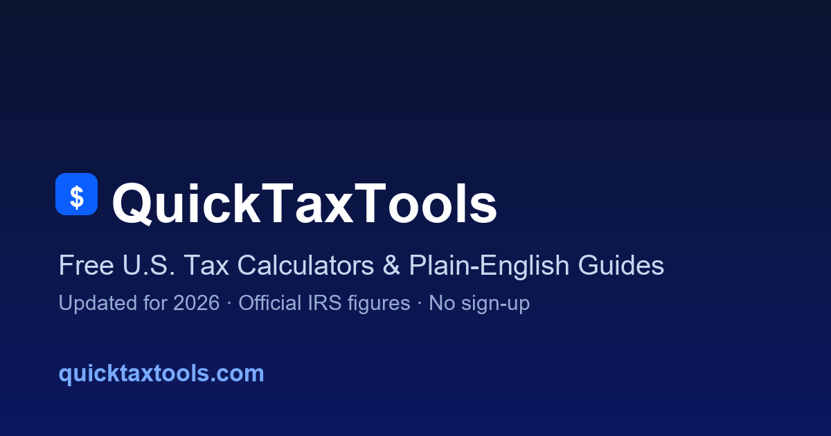 2026 Tax Deadlines & Due Dates | QuickTaxTools